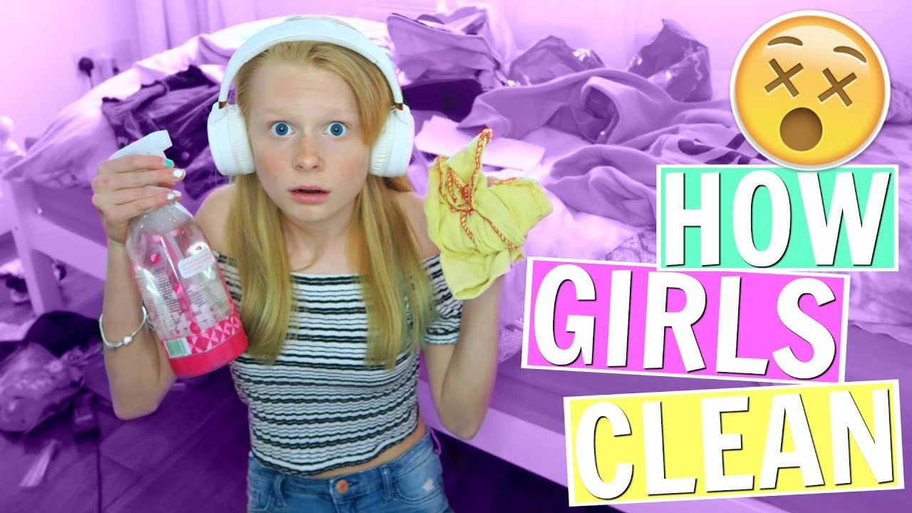 HOW GIRLS CLEAN THEIR ROOMS Mia's Life - YouTube