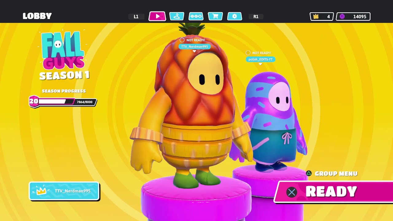 Best fall guy player 2 wins - YouTube