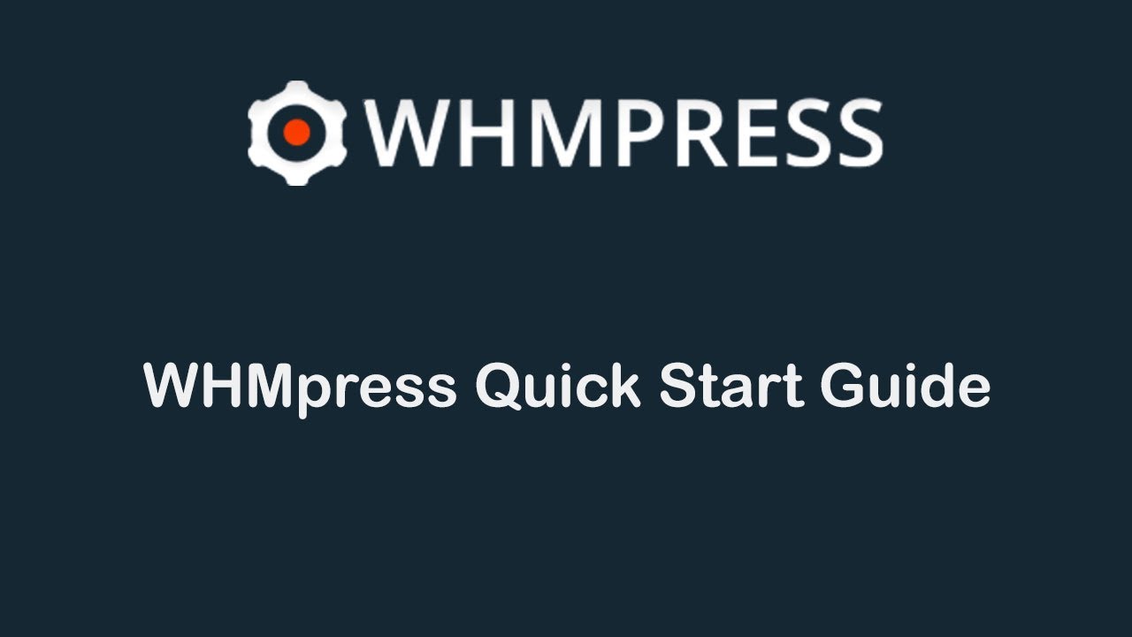 WHMpress Quick start Guide - YouTube
