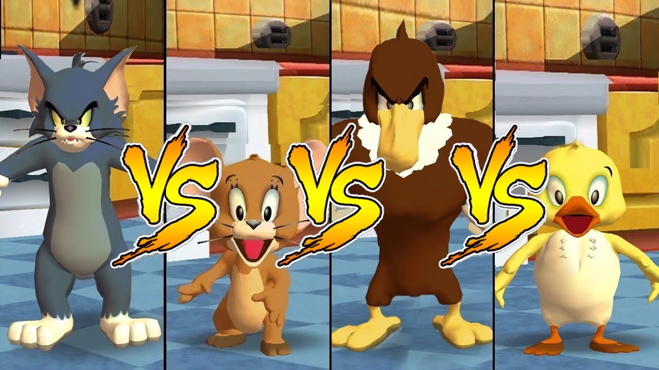 Tom and Jerry in War of the Whiskers Tom Vs Jerry Vs Eagle Vs Duckling ...