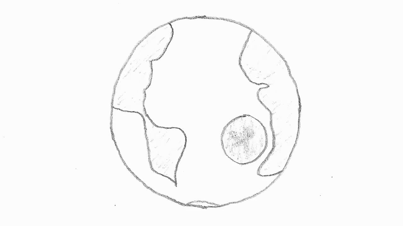 Earth and Moon - Hand Drawn Loop Animation - YouTube