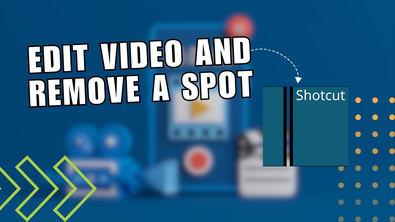 ⚡️ SIMPLE: How to Edit Video and Remove a Spot | Shotcut | How To - YouTube
