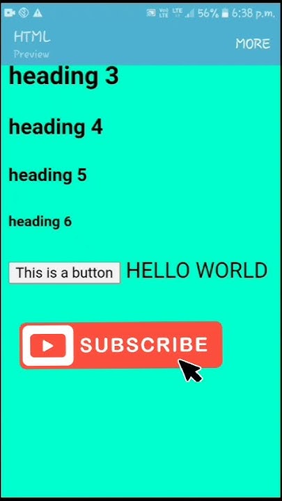How to add button in HTML5 #short #html5 - YouTube