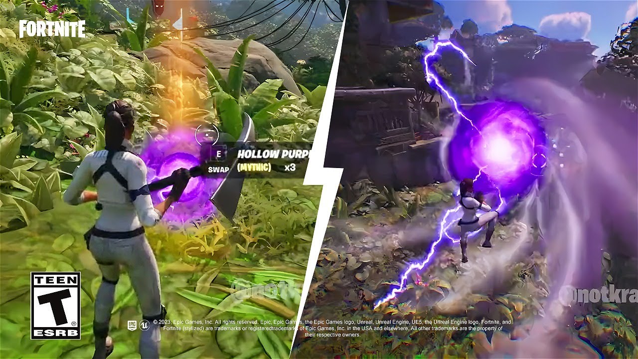 Fortnite Hollow Purple Mythic Is OVERPOWERED! - YouTube