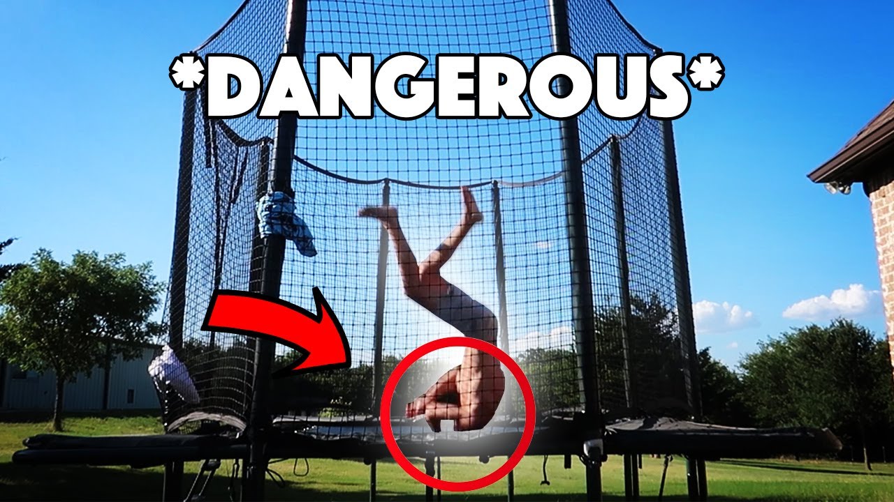 I ALMOST BROKE MY NECK!! (Triple Backflip Fail) - YouTube