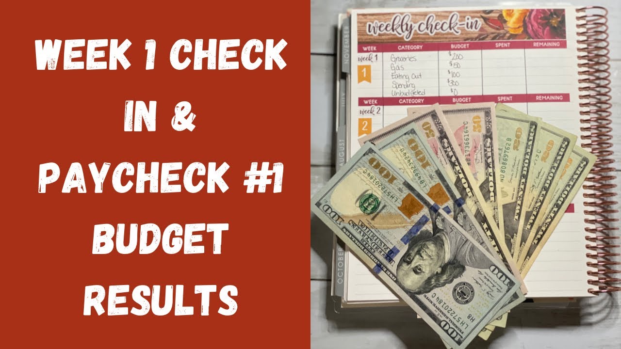 Week 1 Check In & Paycheck 1 Results | Budget with Me | Life & Money ...