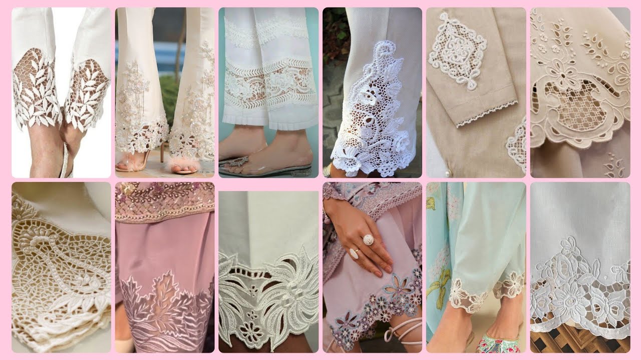 Cutwork Trouser design 2024 || Latest trousers design || poncha design ...
