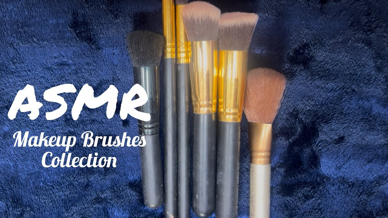 ASMR Makeup Brushes Collection | Soft Tapping, Brushing & Gentle Sounds ...
