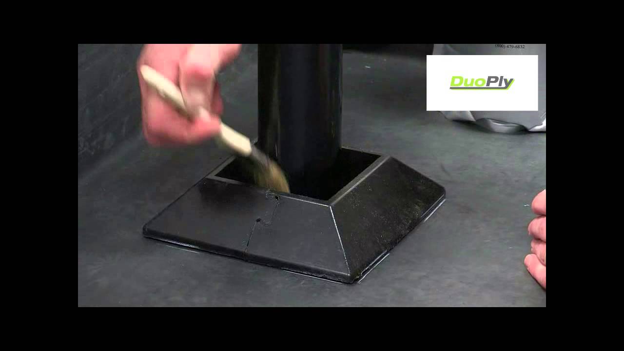 DuoPly® EPDM Membrane Pipe Box Pocket Installation - YouTube