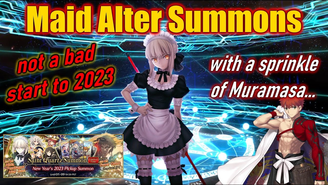 [FGO NA] First Rolls of 2023...sorta 😅 | 4 copies of Maid Alter in how ...