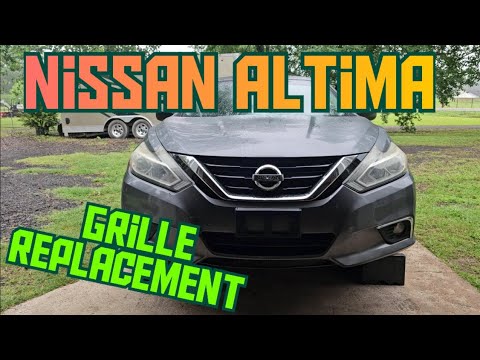 How to replace the grille on a 2016-2018 Nissan Altima - YouTube