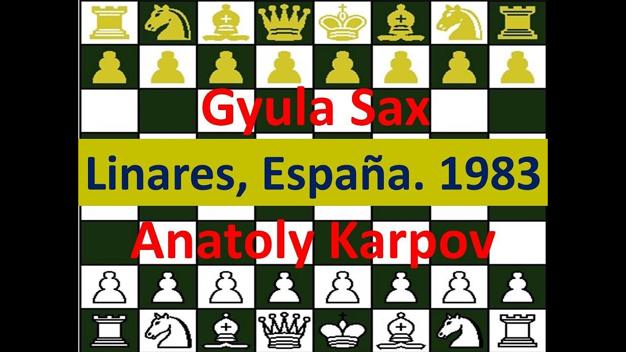 Anatoly Karpov (Elo 2710 con blancas) vs Gyula Sax (Elo 2560 con negras ...
