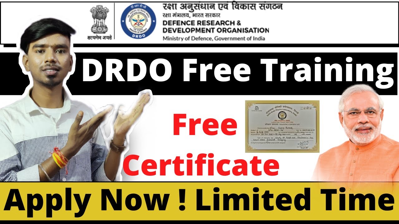 DRDO Training | DRDO Certificate | DRDO Apprentice 2022 How to Apply ...