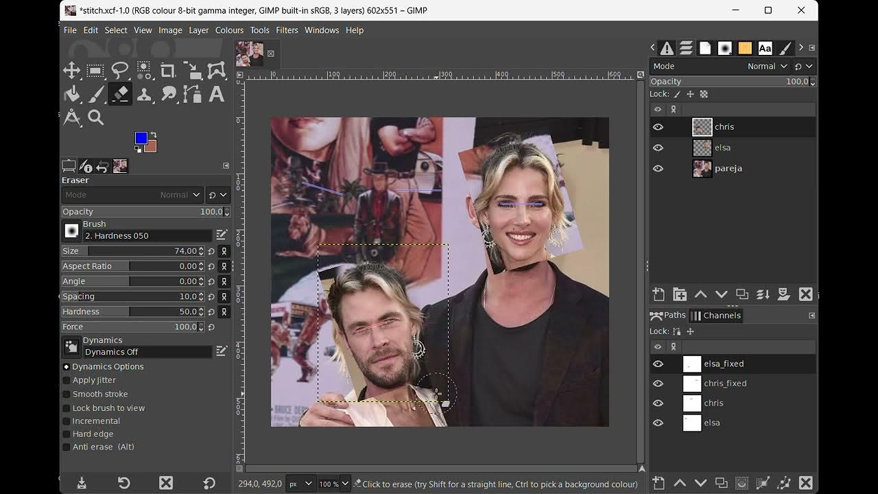 Gimp python extension arakne-stitch-2025 - YouTube