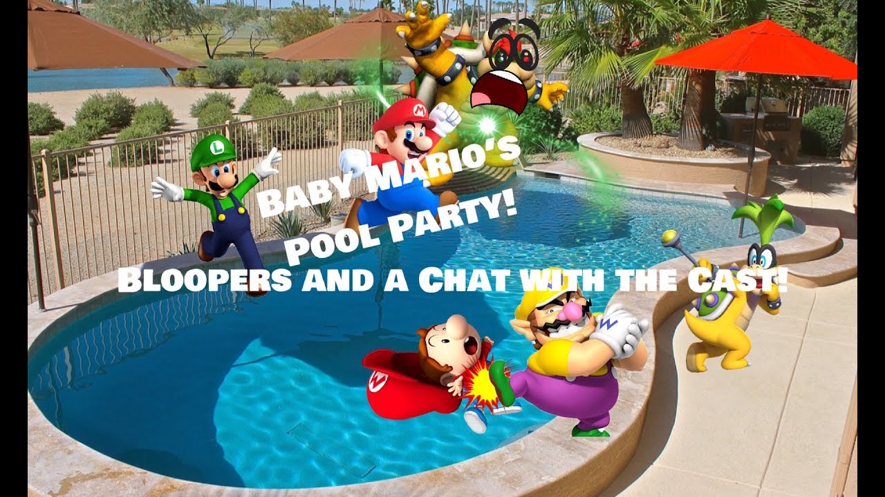 Baby Mario's Pool Party - Bloopers and a Chat with the Cast! - YouTube
