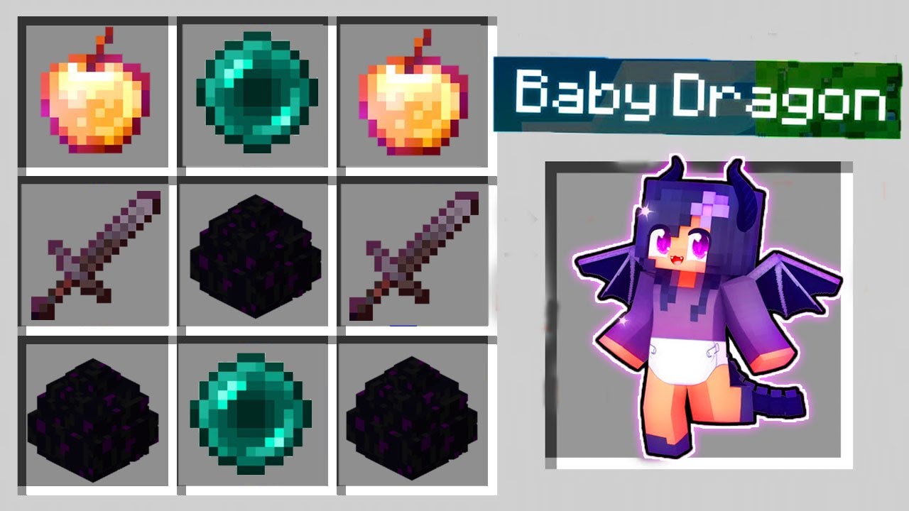 HOW TO CRAFT APHMAU BABY DRAGON - YouTube