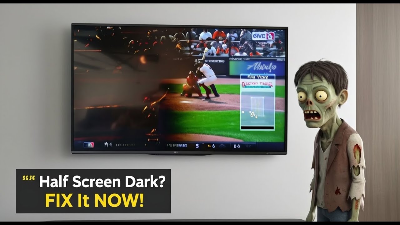 JVC TV Screen Half Dark? 3 Easy Fixes to Try Now! - YouTube