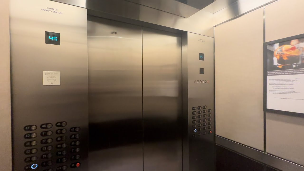Otis Elevonic 401 High-Rise Elevators at the Crowne Plaza Times Square ...