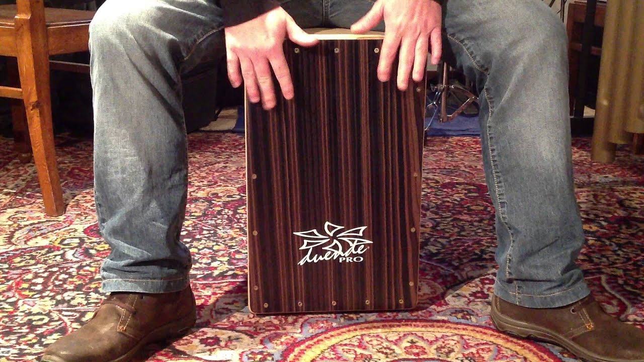 Cajon: finger paradiddle - YouTube