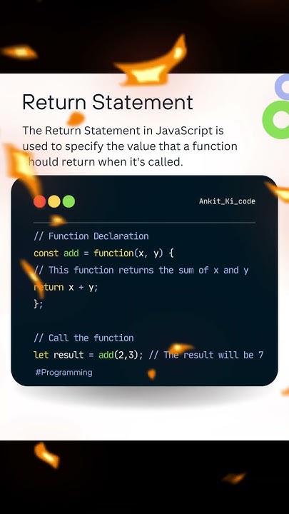 Return Statement In Javascript Gsap Coding Htmlcss Webdevelopment Learnjs Webprogramming