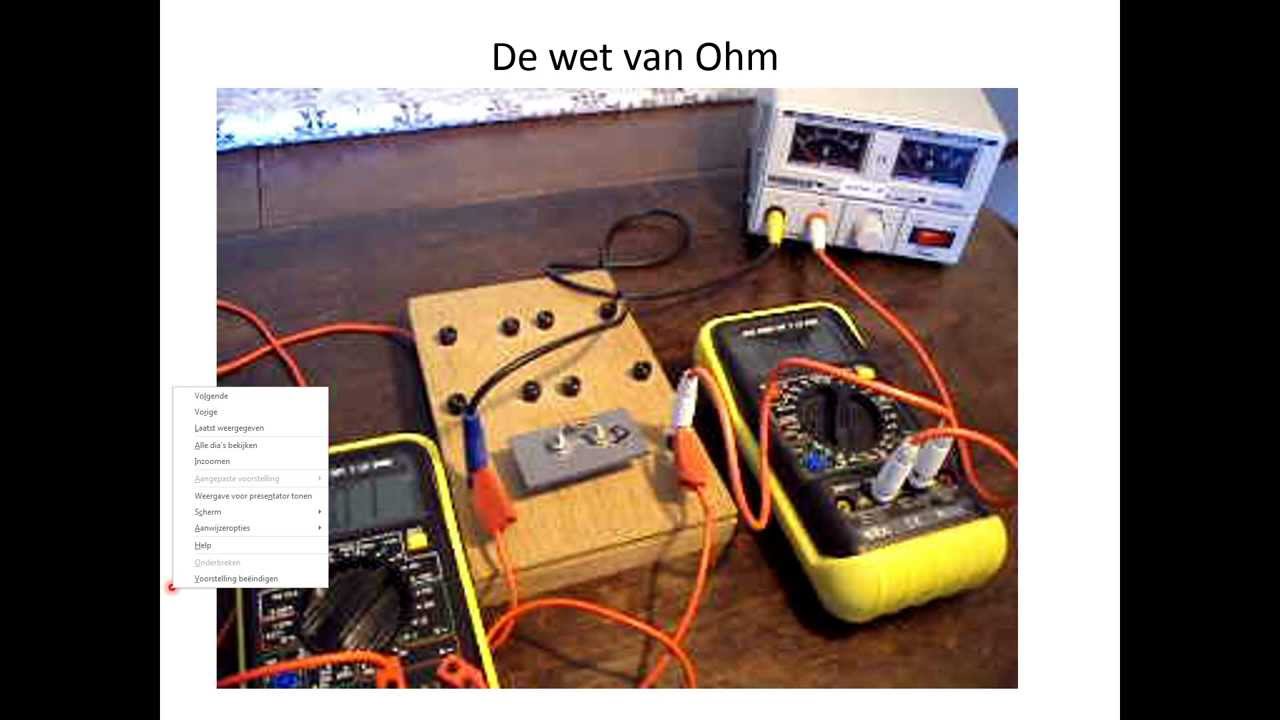 Elektrodynamica 2 wet van Ohm - YouTube