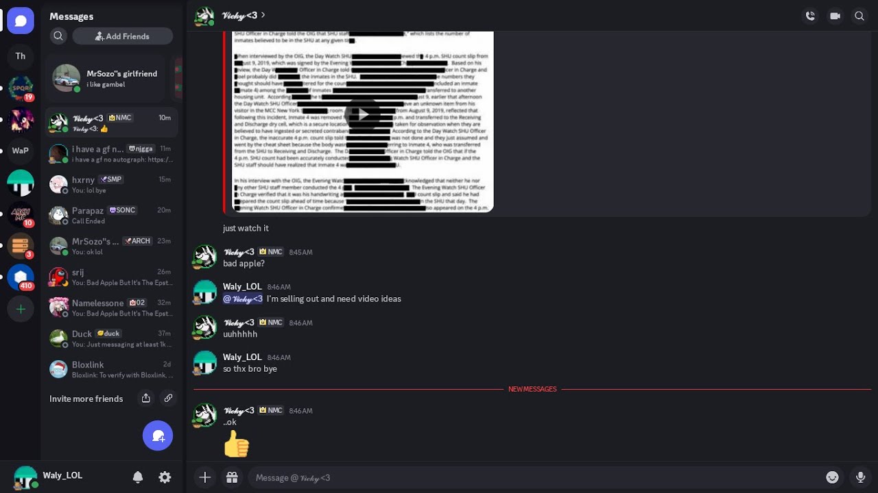 Trolling random ppl on discord With Bad Apple - YouTube