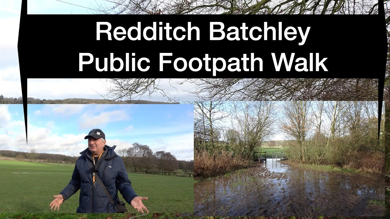 Redditch Batchley Public Footpath Walk - YouTube