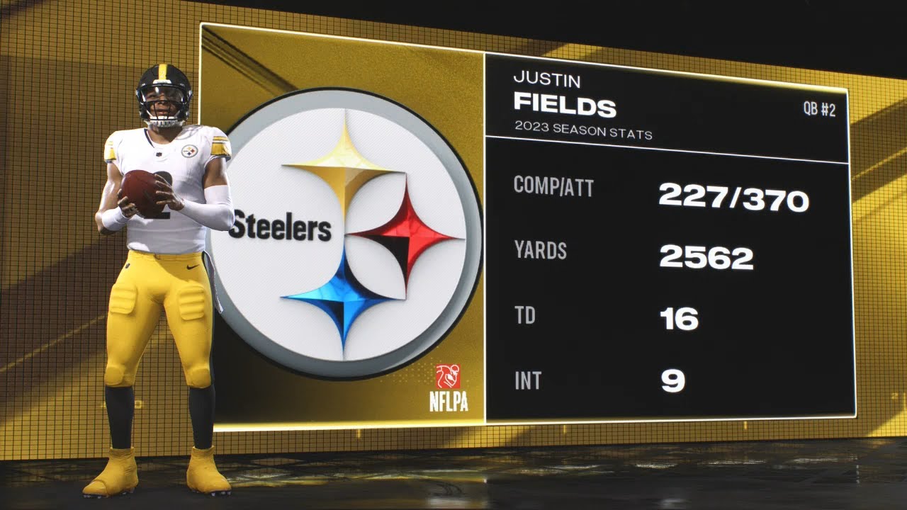 Madden NFL 25 - Pittsburgh Steelers (Justin Fields) Vs Chicago Bears ...
