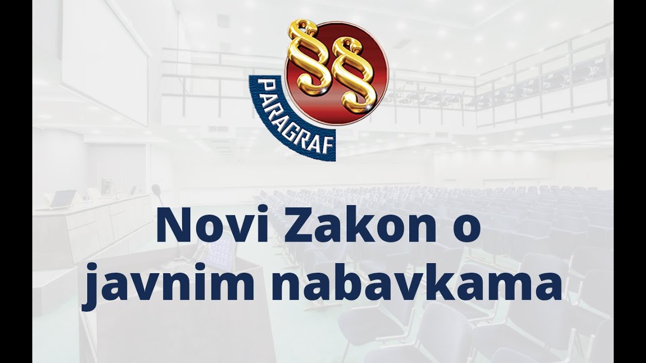 Novi Zakon o javnim nabavkama - Zlatibor 2018 - YouTube