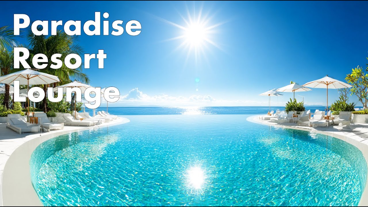 Paradise Resort Lounge | Relaxing Chillout Music with Ocean Views - YouTube