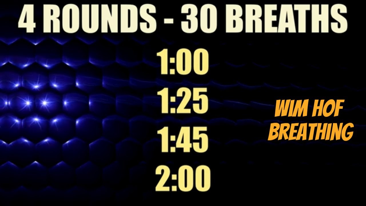 4 rounds Breathing Technique Guided [nose inhale version] - Wim Hof ...