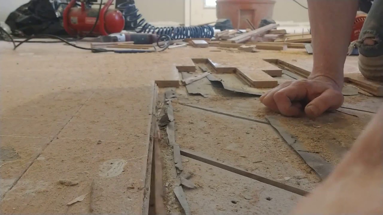 Patching 2 1/4 hardwood floor - YouTube