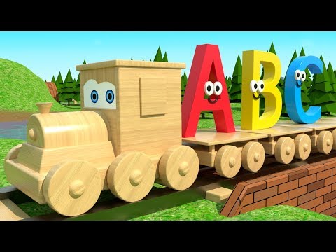 Learn Alphabet with Wooden Train Jimmy - ABC Train