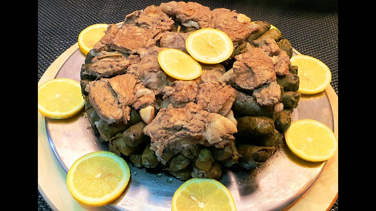 طريقة عمل اليبرق على الأصول Yabrak (stuffed grape leaves recipe) - YouTube
