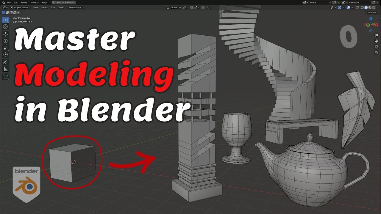 0 - Master Blender Modeling Series: From Basics to Fantasy Sword - YouTube
