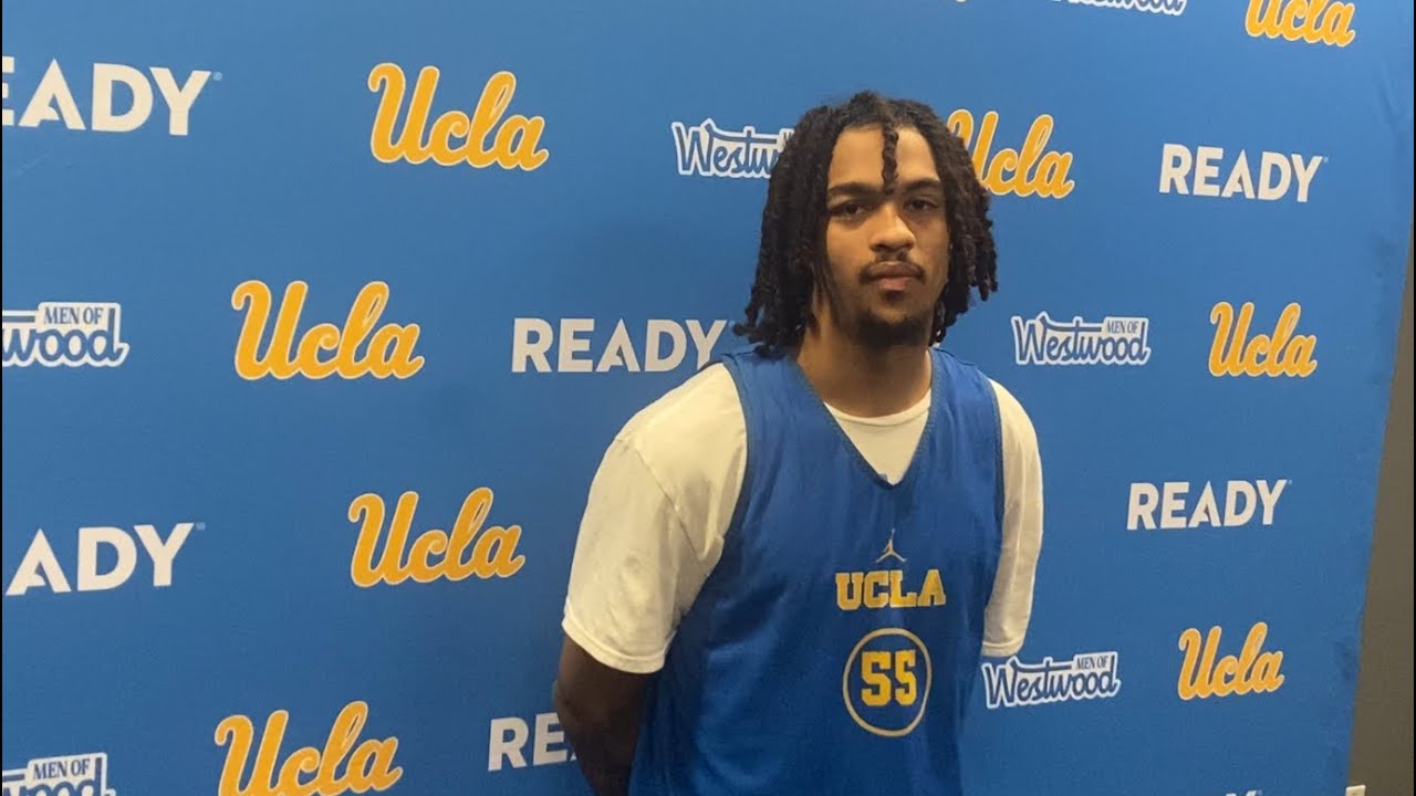 UCLA guard Skyy Clark before practice 2/26 - YouTube
