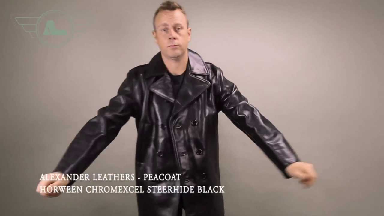 Alexander Leathers Peacoat Horween Chromexcel Steerhide Black - YouTube