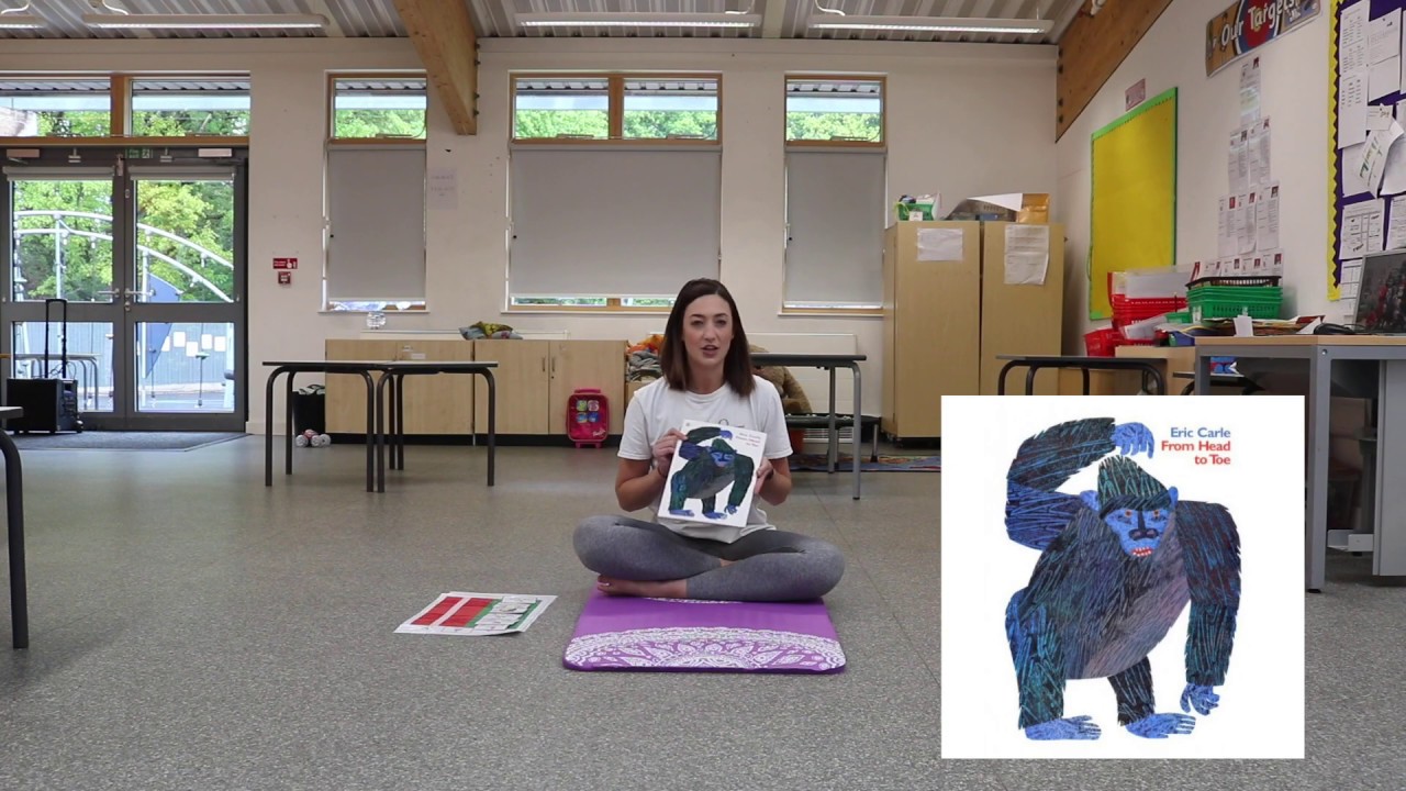 Follow Along Yoga- From Head to Toe by Eric Carle PT1 - YouTube