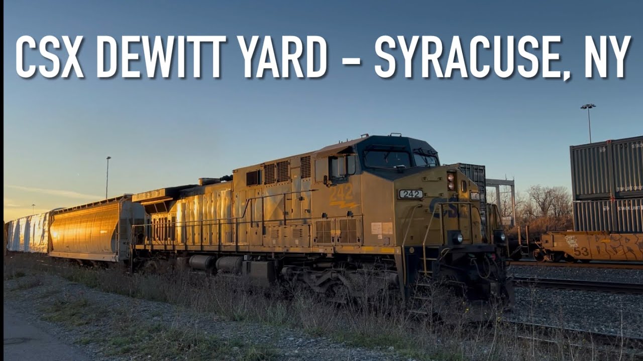 CSX Train Action at the Dewitt Railroad Yard, Syracuse NY - YouTube