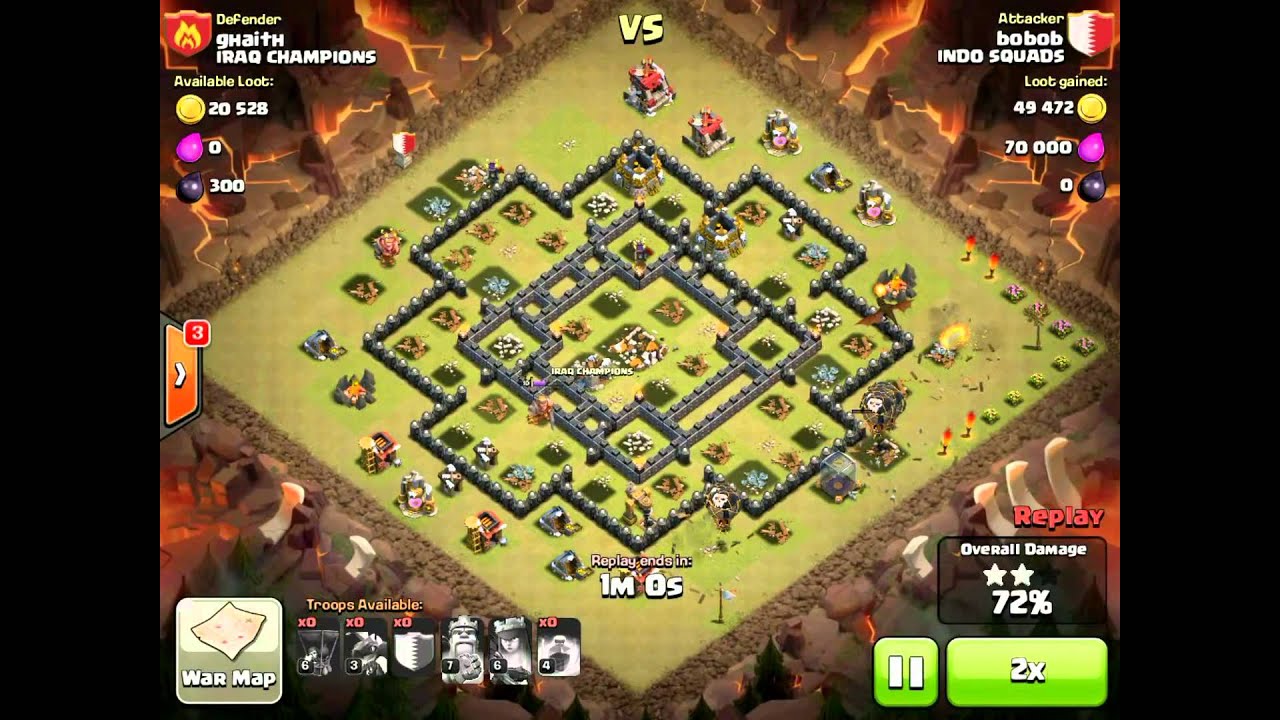 Dragon Lava Hound Attack Strategy - 3 Stars on Town Hall 9 Episode 2 ...