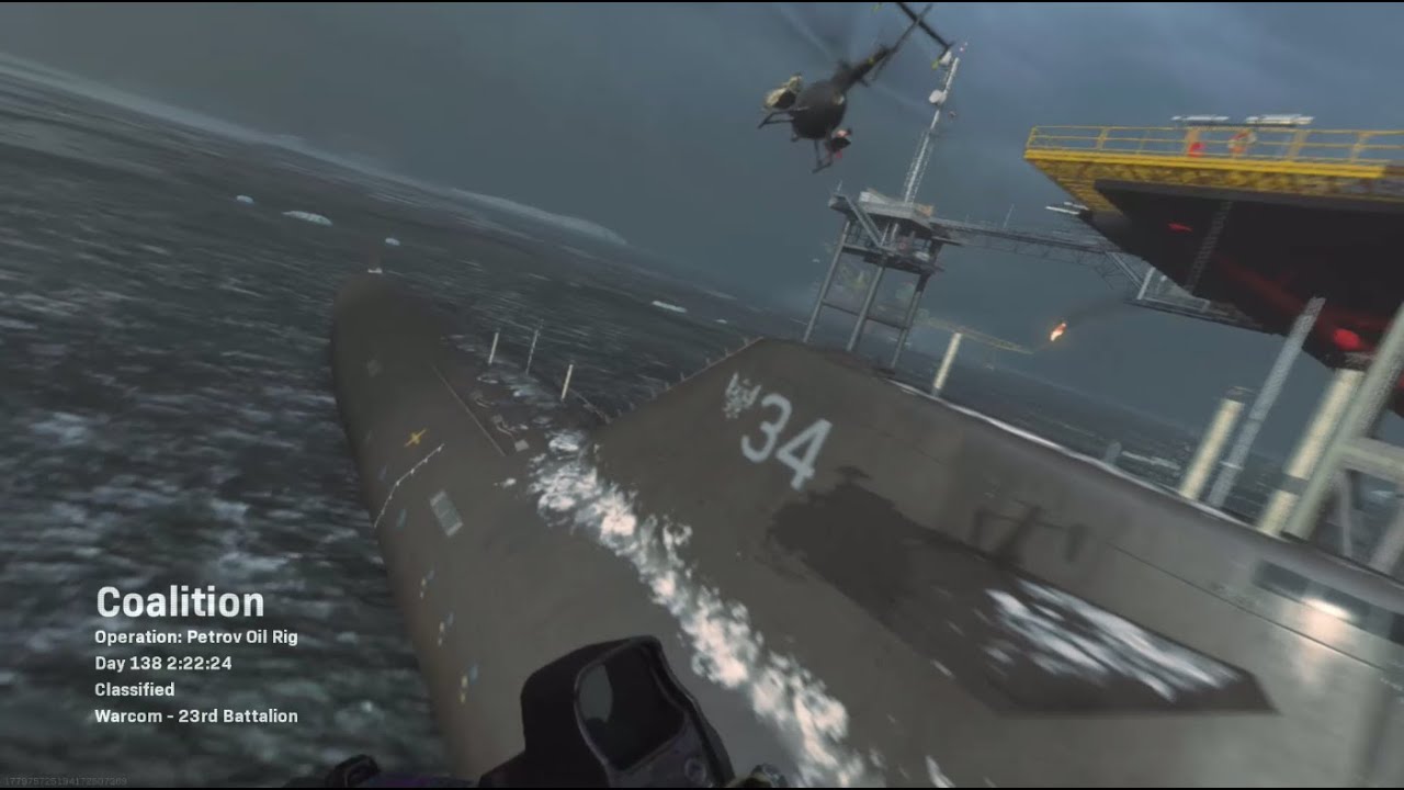 Call of Duty Modern Warfare Petrov Oil Rig Multiplayer - YouTube