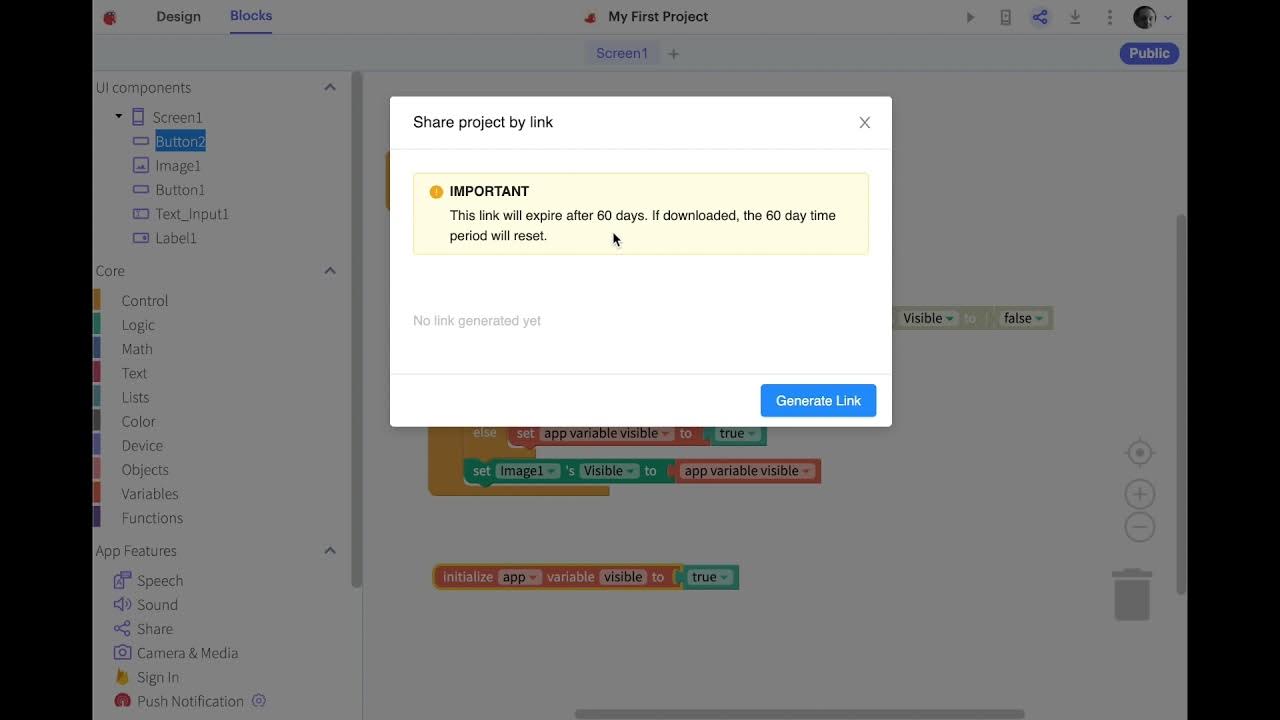 How to share a link to your Thunkable project - YouTube