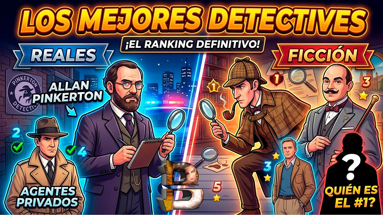 RANKING DE LOS DETECTIVES REALES Y FICTICIOS MÁS FAMOSOS - YouTube