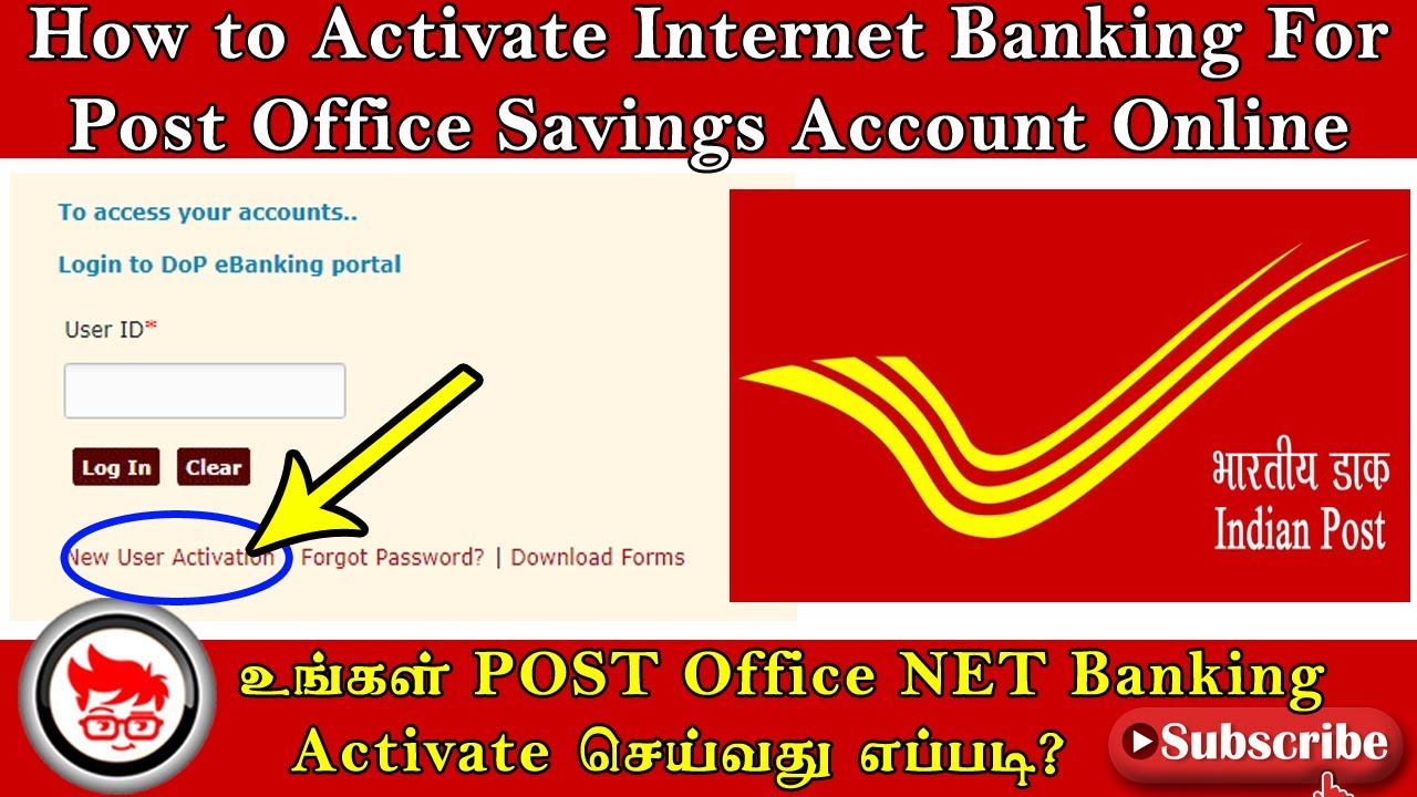 How to Activate Internet Banking For Post Office Savings Bank Account ...