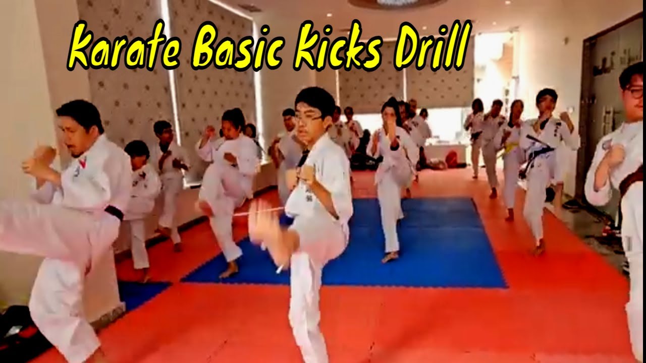 Mastering the basic kicks of Karate. - YouTube