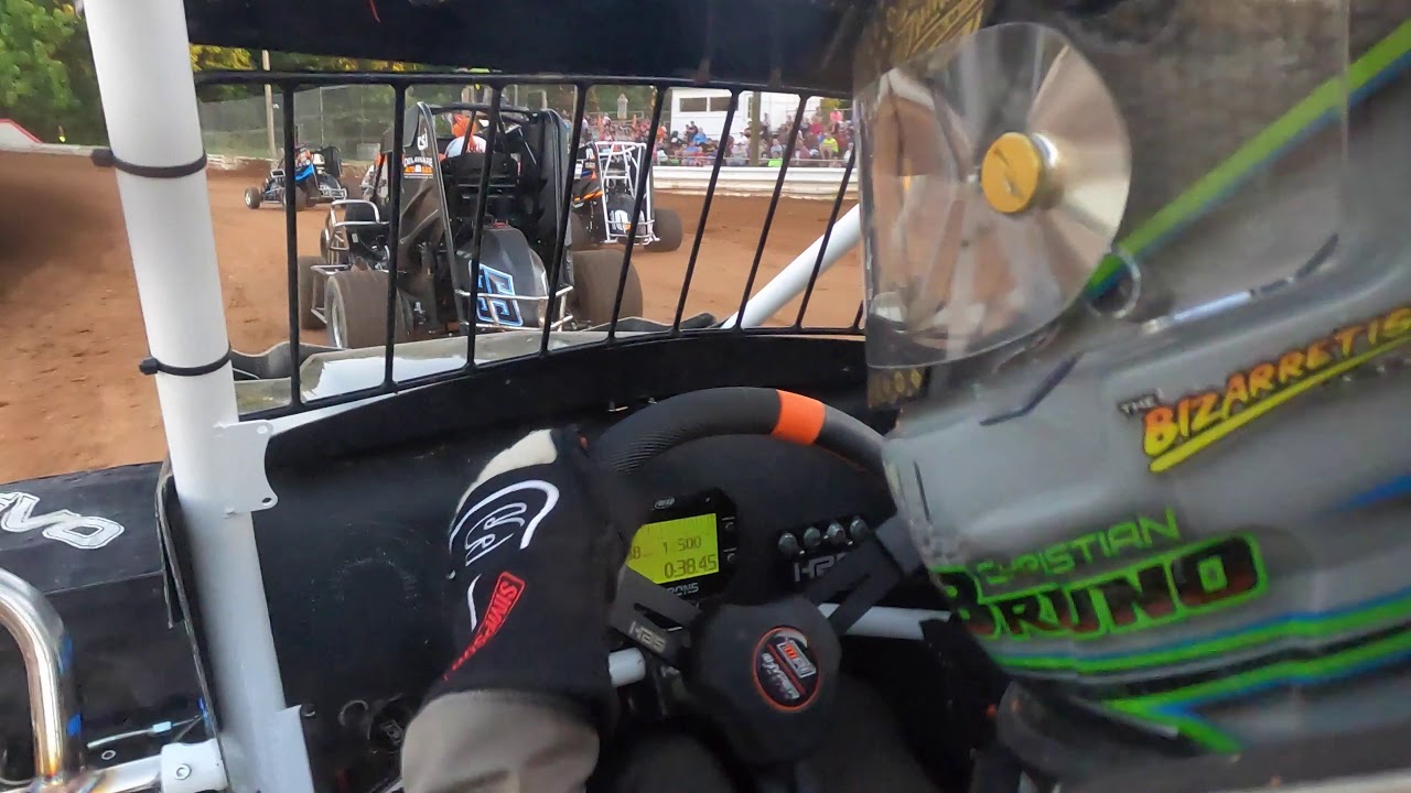 Christian Bruno's Heat Race at Linda's Speedway - June 12, 2020 - YouTube
