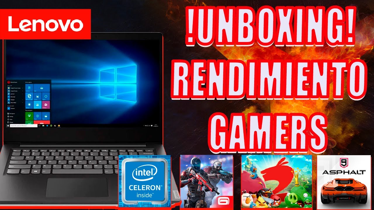 RENDIMIENTO LAPTOP LENOVO CON INTEL CELERON N4020, ESTUDIANTIL/GAMERS ...