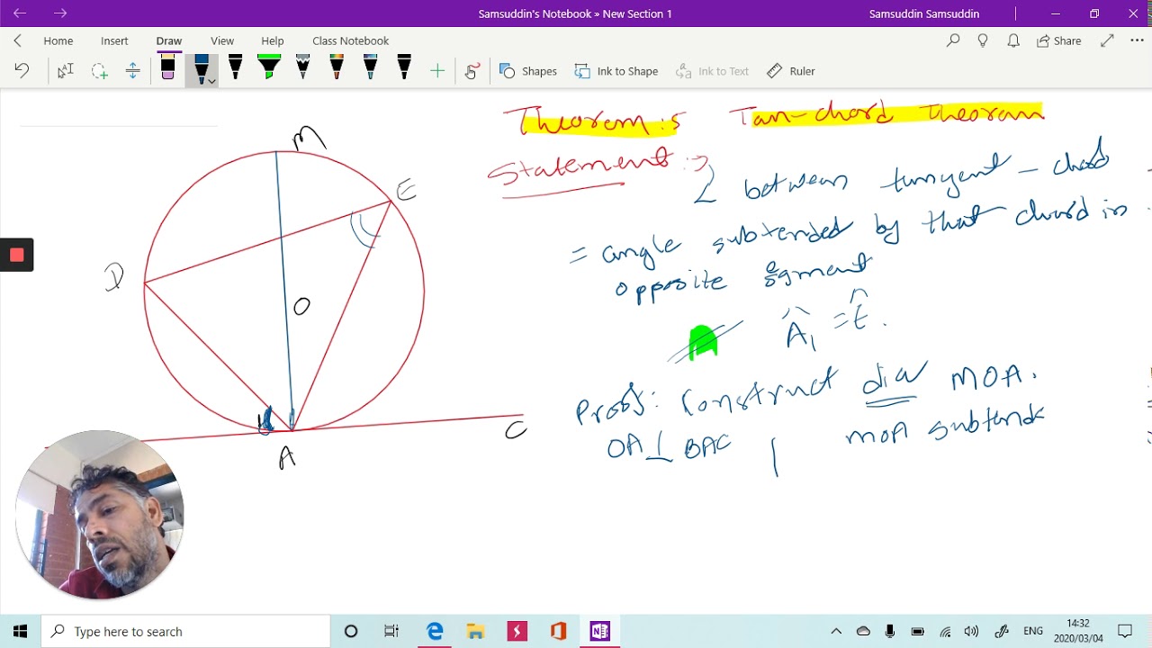 TAN CHORD THEOREM - YouTube