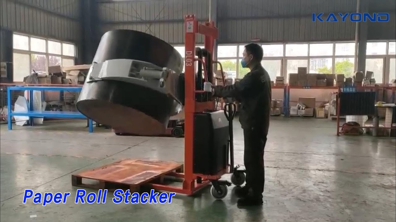 Fabric Paper Roll Stacker Cart 1000mm Height For Handling / Lifting ...