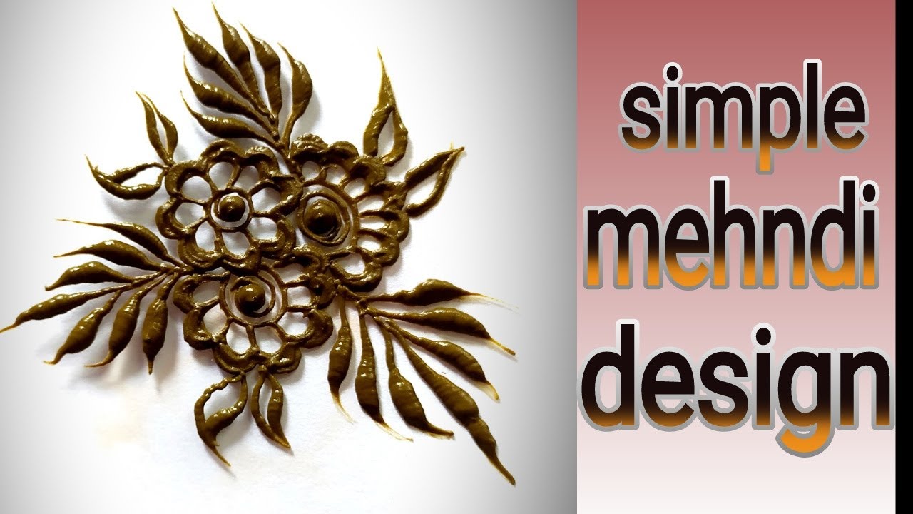 simple mehndi design ️ ️|easy mehndi|@mehndibyshaima - YouTube